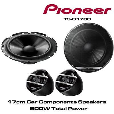 Pioneer TS-G170C - 2-Way 17cm 6.5" Car Component Door Speakers 600W ...