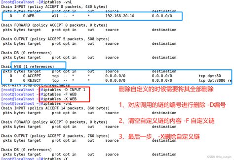 【linux防火墙】设置开启路由转发，snat和dnat转换原理及应用实操，添加自定义链归类iptables规则 linux 开启路由转发