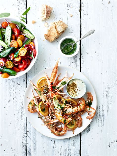 Langoustines rôties aux herbes et au citron Recette Cuisine