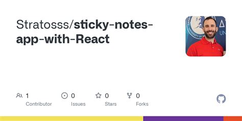 github stratosss sticky notes app with react