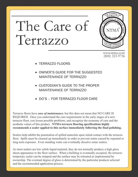 Literature The Venice Art Terrazzo Company
