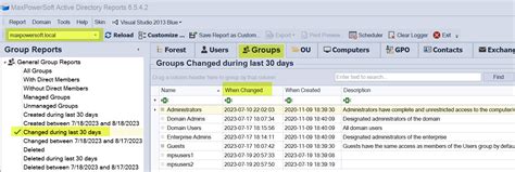 General Group Reports Ad Reports Maxpowersoft