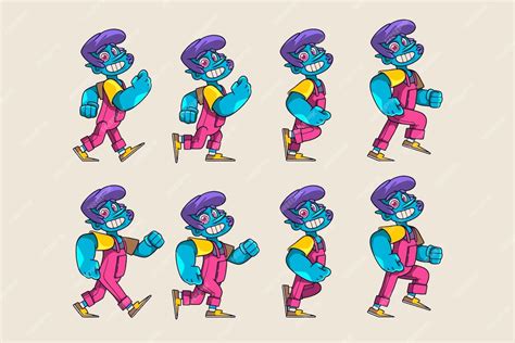 Premium Vector Hand Drawn Animation Frames Element Collection