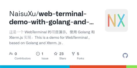 Web Terminal Demo With Golang And Xtermindexhtml At Main · Naisuxu