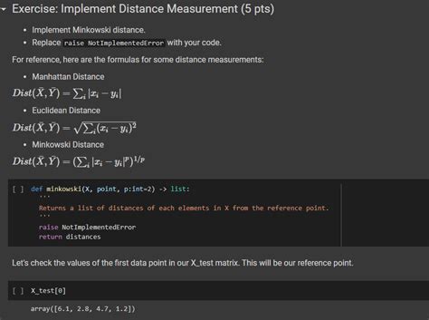 Solved Exercise Implement Distance Measurement 5 Pts