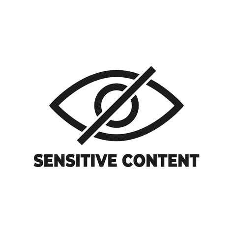 Premium Vector Sensitive Content Hidden Logo Design Concept Idea With