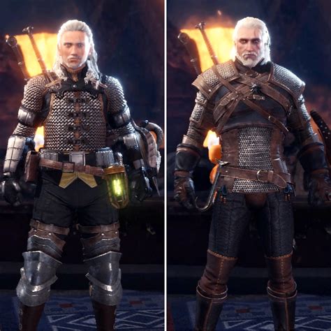 Geralt Of Rivia Then And Now Rmonsterhunterworld