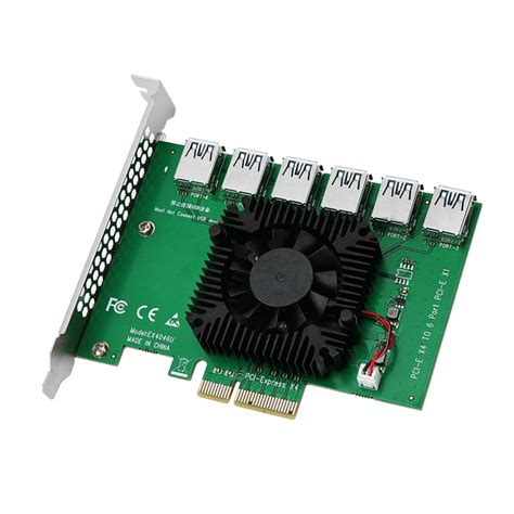 Tarjeta De Expansión Usb 30 1 A 6 X4 X8 X16 Con Ventilador Tarjeta