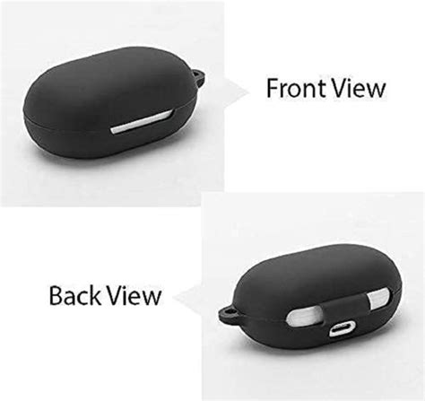 Ragro Silicone Front And Back Case With Keychain For JBL C115 Black