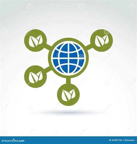 Nature And Earth Connection Symbol Conceptual Circulation Sign