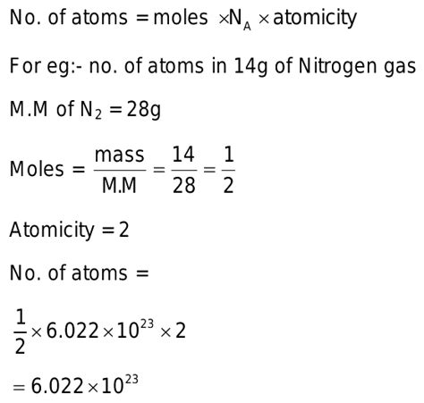 HOW TO FIND NUMBER OF ATOMS