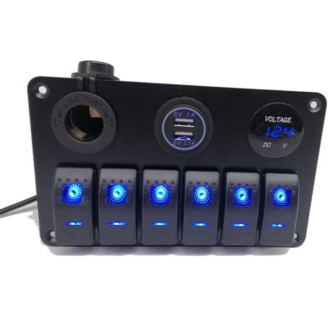 6 Gang Switch Panel With Electronic Relay System Circuit Control Box