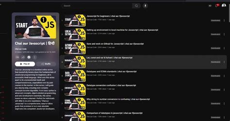 Completed Chai Aur Javascript हिंदी By Hitesh Choudhary Sir