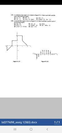 Answered 1 21 A Continuous Time Signal Xtr Is Bartleby