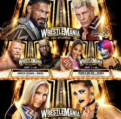 Wwe Wrestlemania Match Card