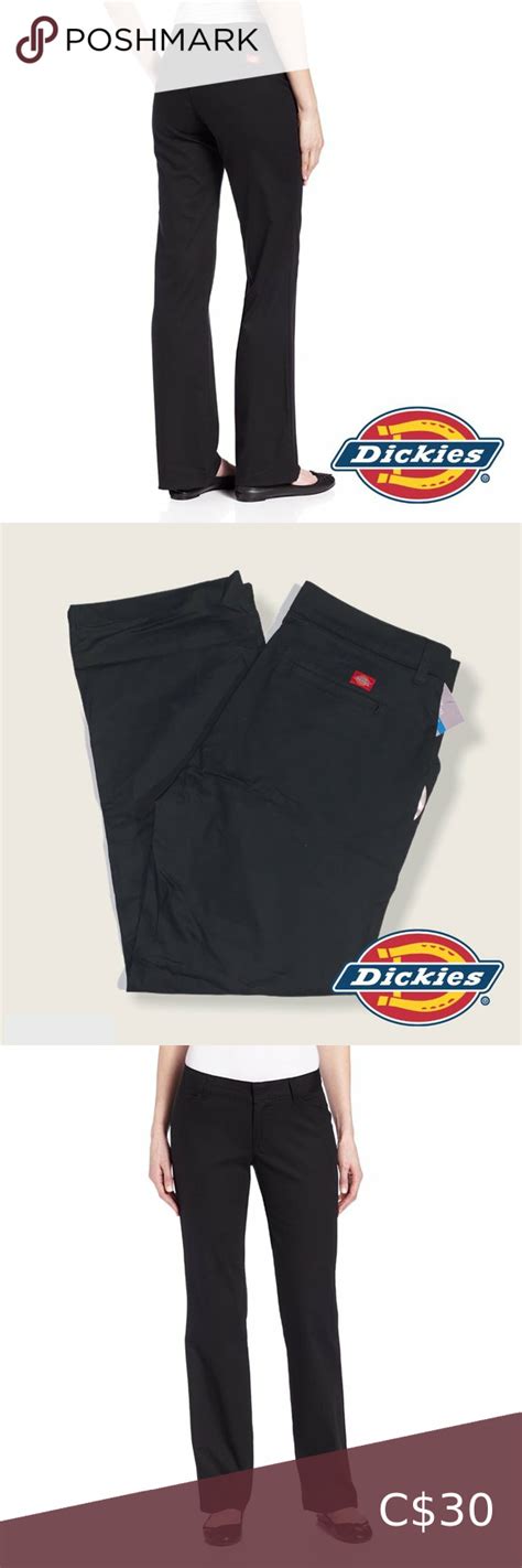 Dickies Womens Relaxed Fit Straight Leg Twill Pant Twill Pants