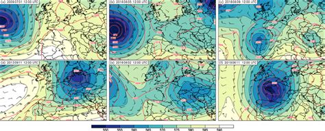 Global Forecast System Gfs Analyses At 1200 Utc For The Cases With