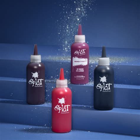 Midnight Ruby No Bleach Dark Red Semi Permanent Hair Dye Splat Hair