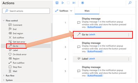 Label Go To Power Automate Desktop Kaizen Personal Computer Work
