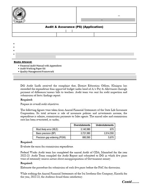 Audit Assurance Sub Pdf