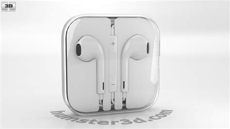 360 View Of Apple Earpods 3d Model 3dmodels Store