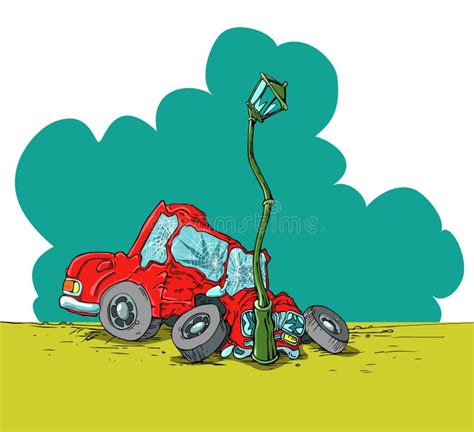 Accidente De Tráfico Ilustración Del Vector Ilustración De Parachoques