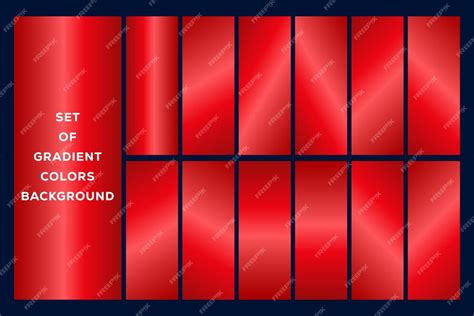 Premium Vector Red Gradients Set Background Premium Vector Red Gradients Set Background