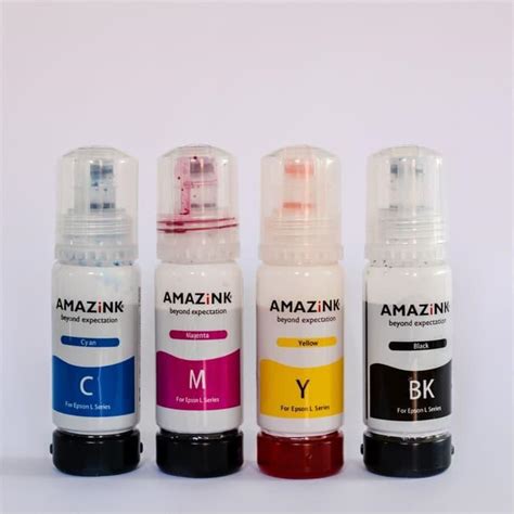 Set Tinta Printer Merk Amazink Untuk Printer Epson Lazada Indonesia