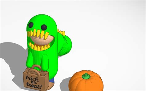 3d Design Goofy T Rex Costume Tinkercad