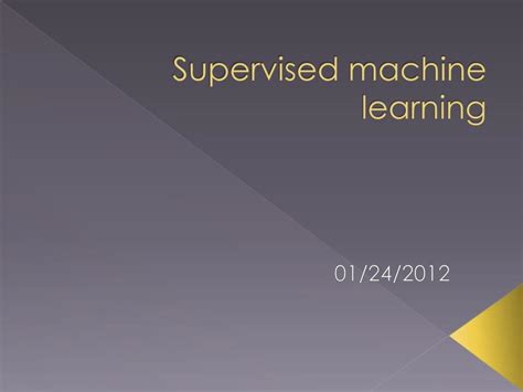 ppt supervised machine learning powerpoint presentation free