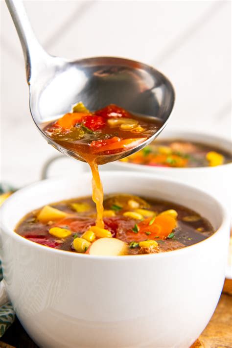 Crockpot Vegetable Beef Soup Recipe Easy Dinner Ideas