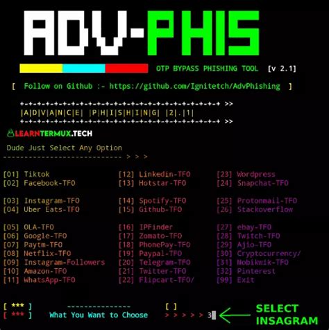 How To Install And Use Advphishing Tool In Termux Artofit