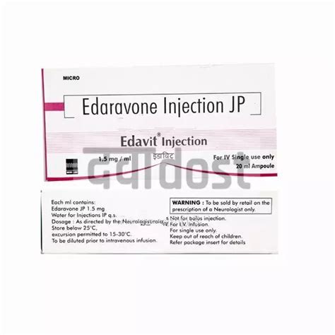 Buy Edavit 15mg Injection Online View Uses Review Price Composition Secondmedic