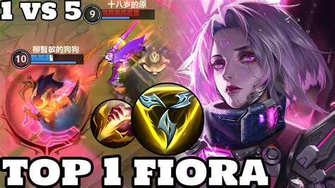 Wild Rift Fiora Top 1 Fiora Gameplay Rank Grandmaster Youtube