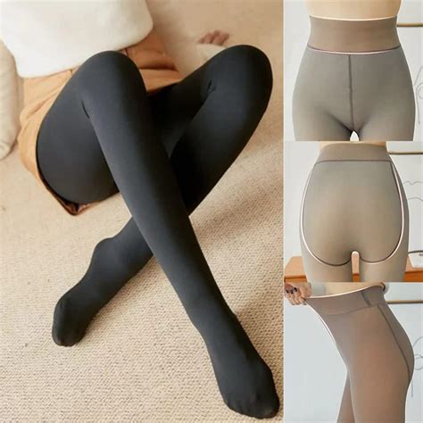 Buy Moriaction Legs Skin Toned Warm Fleece Pantyhose Womens Fleece