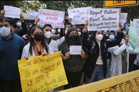 Neet Pg Counselling 2021 Forda To Continue Strike Resident Doctors Of