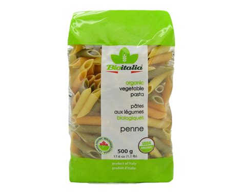 Bioitalia Organic Vegetable Pasta Penne 500g