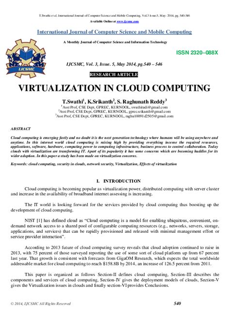 pdf international journal of computer science and mobile computing