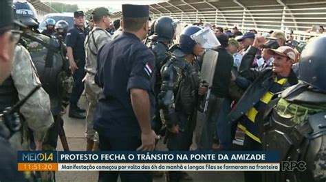 Ex funcionários do lado paraguaio de Itaipu Binacional liberam trânsito