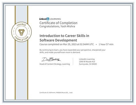 Yash Mishra On Linkedin Certificate Of Completion