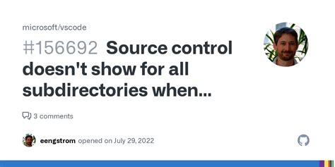 Source Control Doesn T Show For All Subdirectories When Using Nested