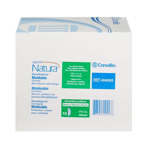 Buy Convatec 404593 Sur Fit Natura Durahesive Moldable Convex Skin