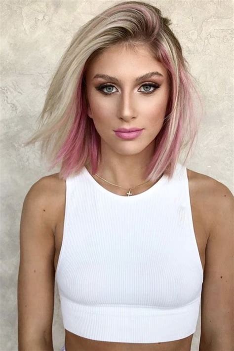 25 Unique Peekaboo Hair Color Ideas To Get Creative With Your Style Pink Blonde Hair Pink