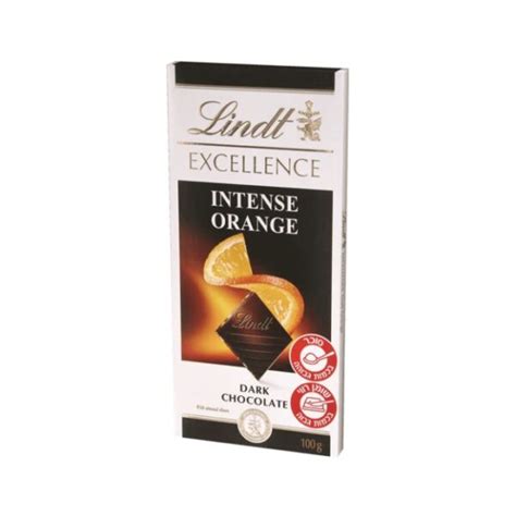 Lindt Excellence Intense Orange Dark Chocolate Bar 100 Grams From