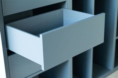 Premium Photo Open Drawer In Modular Shelving Unit
