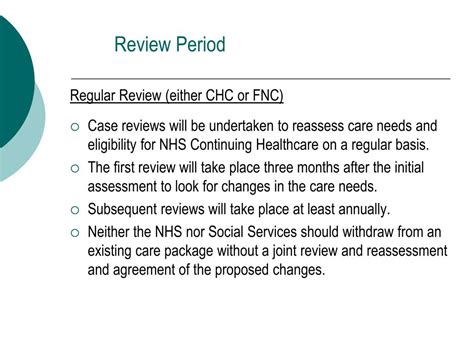 Ppt National Framework For Nhs Continuing Healthcare And Nhs Funded