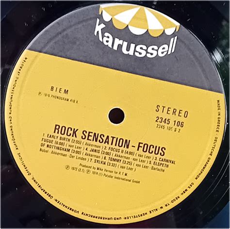 ΕΛΕΥΘΕΡΟΓΡΑΦΟΣ Focus Focus Compilation Album 1976 Progressive Rock