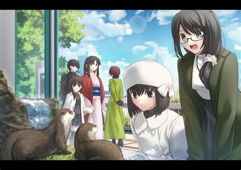 Ryougi Shiki Aozaki Touko Kuonji Alice Kokutou Mikiya And Ryougi