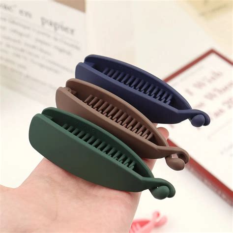 Badu Bg Модни матови бананови шноли за коса за жени Силна фиксация Плътна коса Конска опашка