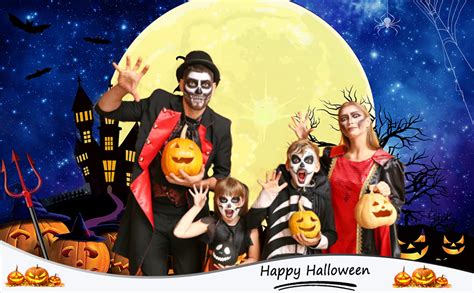 Amazon CYLYH X Ft Happy Halloween Orange Backdrop Halloween Eve BackdropHalloween Party